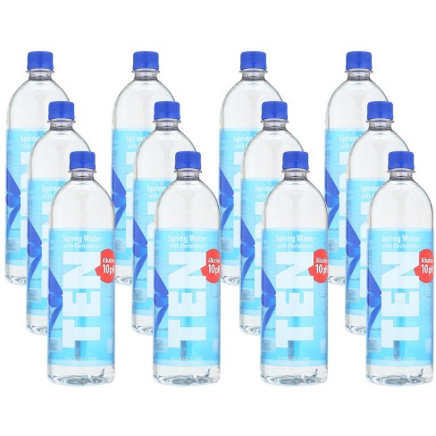 Ten Spring Water With Electrolytes - Case Of 12/33.8 Oz : Target
