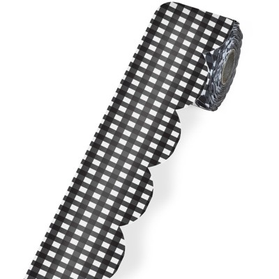 Carson Dellosa Education Black Rolled Scalloped Border, 36 Feet Per ...