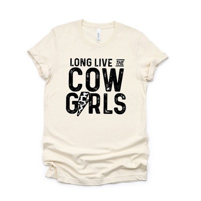 Simply Sage Market Women's Long Live Cowgirls Lightning Bolt Short ...