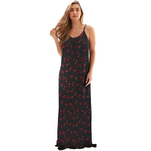 Riviera Sun Womens Maxi Dress Spaghetti Strap Long Sundress Summer ...
