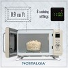 Nostalgia Mid-century Retro 0.9 Cu. Ft. Microwave, Cream : Target