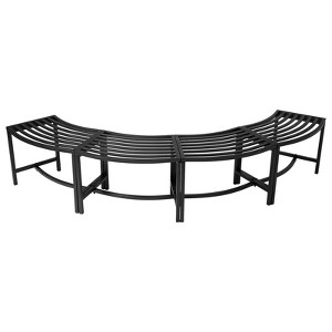 Karl Home | 23-Inch Black Iron Arc-Shaped Benches (Set of 4) : Target