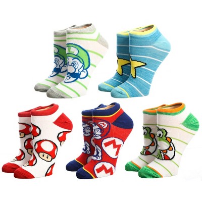 Super Mario Luigi Mix & Match Women's Ankle Socks : Target