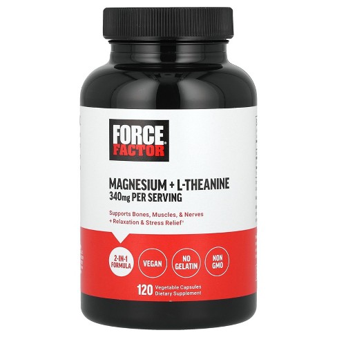 Force Factor Magnesium + L-theanine, 120 Vegetable Capsules : Target