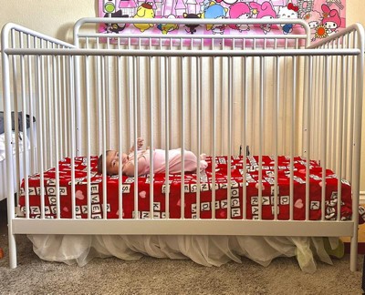 Delta Children Hayden 5-in-1 Convertible Metal Crib - Matte Black : Target