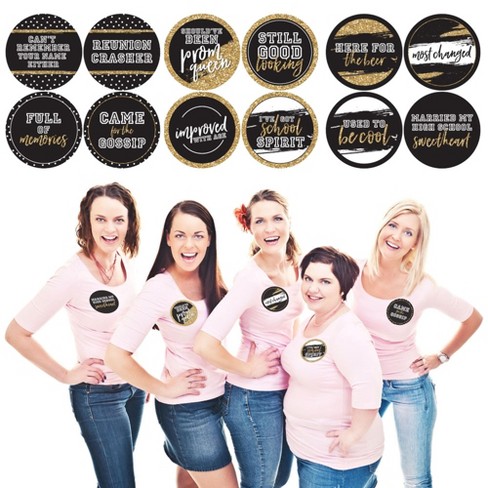 Big Dot Of Happiness Reunited - School Class Reunion Party Funny Name ...