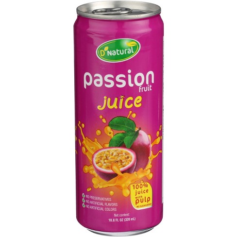 D’natural Passion Fruit Juice - Case Of 12 - 10.8 Fl Oz : Target