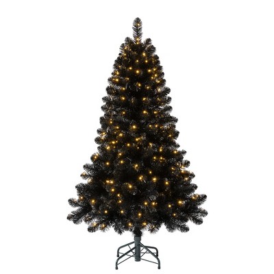 Home Heritage Oxford Artificial Prelit Christmas Tree Clear Micro Dot ...