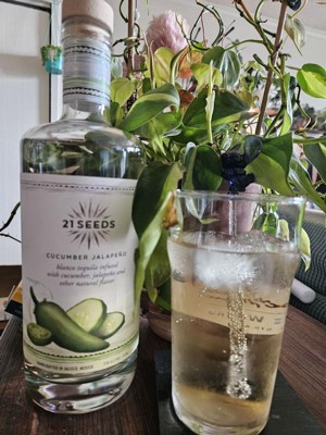 21 Seeds Cucumber Jalapeno Infused Blanco Tequila - 750ml Bottle : Target