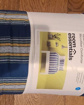 Twin/twin Extra Long Lofty Microfiber Comforter Dark Blue Denim Heather ...