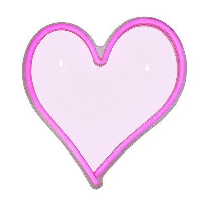 Northlight 13.5" Neon Style Led Lighted Valentine's Day Heart Window ...