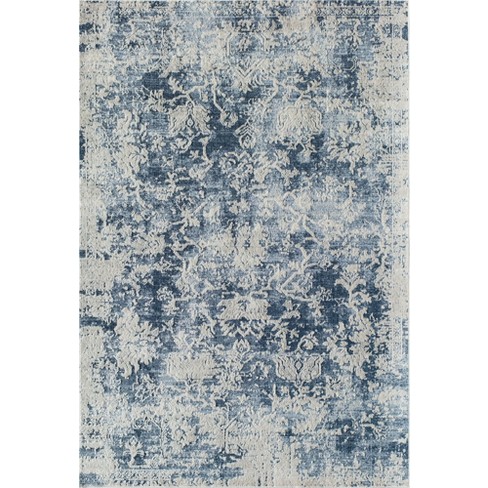 Rugs America Preston Ps55a Monterey Blue Transitional Vintage Blue Area ...