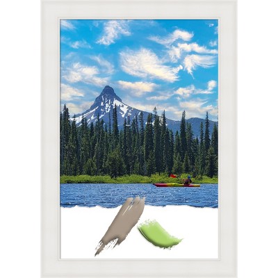 Amanti Art Textured White Picture Frame Opening Size 24x36 In. : Target