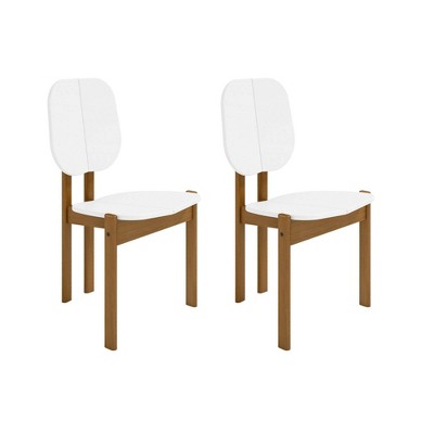 Manhattan Comfort Set Of 2 Gales Mid Century Modern Dining Chairs With ...