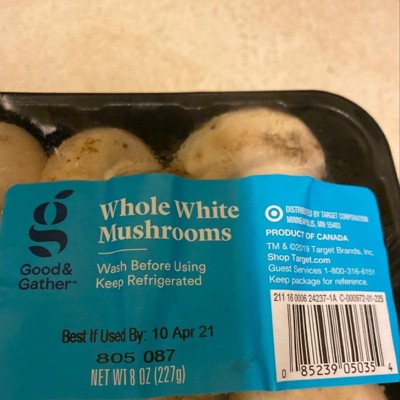 Whole White Mushrooms - 8oz - Good & Gather™ : Target
