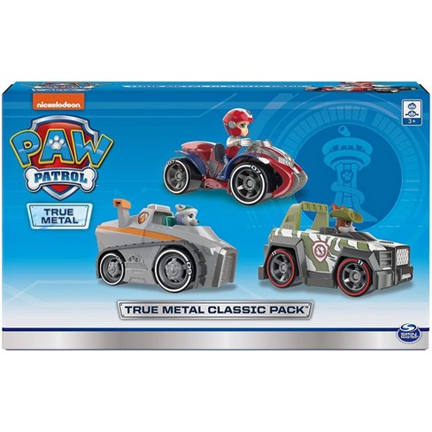 Paw Patrol, True Metal Classic Pack Of 3 Collectible Die-cast Vehicles ...