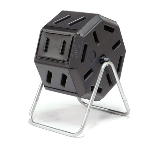 Fcmp Outdoor 22.5 Gallon Plastic Tumbling Composter Rotating Yard Waste ...