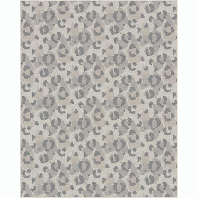 Well Woven Apollo Flatwoven Leopard Print Gray Brown 9'10" X 13' Area ...