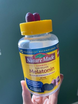 Nature Made Time Release Melatonin Max Strength 10mg Gummies - 60ct ...