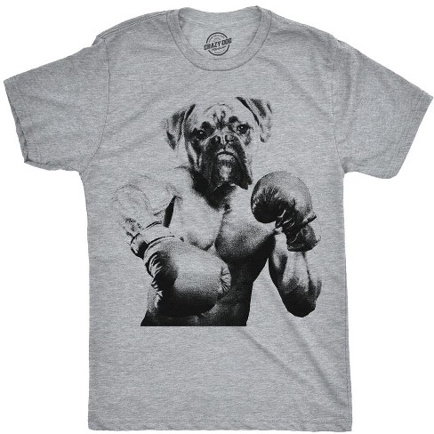 Mens Boxer Boxing Tshirt Funny Fitness Workout Puppy Dog Tee For Guys ...
