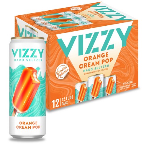 Vizzy Orange Cream Pop - 12pk/12 Fl Oz Cans : Target