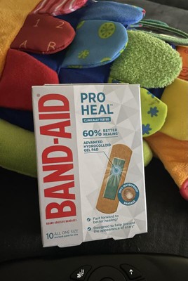 Band-aid Brand Pro Heal Adhesive Bandages With Hydrocolloid Gel Pads ...