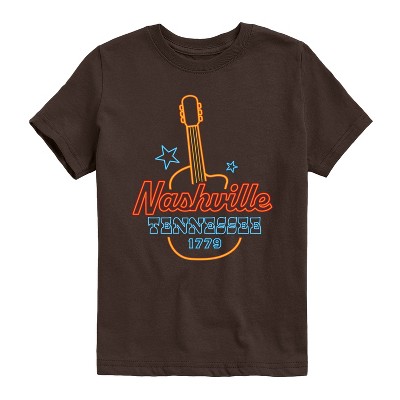 Boys' - Instant Message - Nashville Neon Guitar Sign Short Sleeve ...