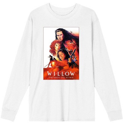 Willow Key Art Adult White Crew Neck Long Sleeve Tee-xs : Target