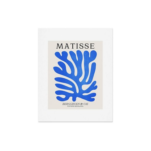 Deny Designs 16"x20" Ayeyokp Marseille Blue Matisse Color Unframed Art ...