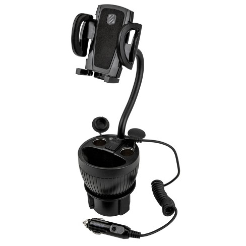 Scosche Power Hub Adjustable Cup Holder Mount Uh2pcup: Car Phone Holder ...