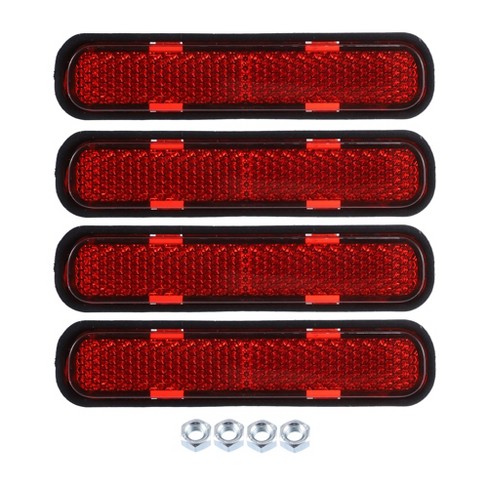 Unique Bargains M5x0.8 Universal Rectangular Screw On Reflective ...