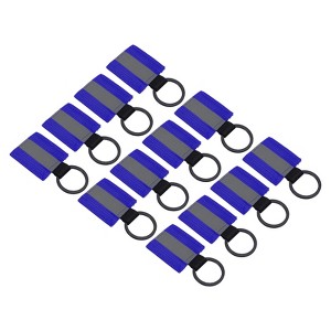 Unique Bargains Nylon High Visibility Reflective Keychain Tags 12 Pcs ...