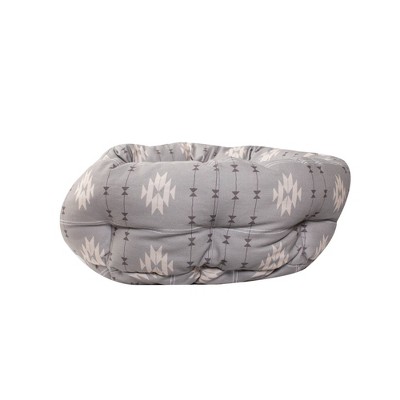 Petshop By Fringe Studio Geometric Round Cuddler Dog Bed - M - Gray ...