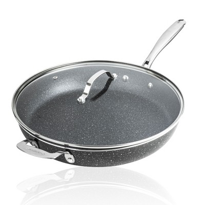 Granitestone 14" Nonstick Family Fry Pan With Helper Handle : Target