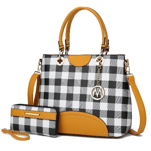 Mkf Collection Gabriella Checkers Handbag With Wallet By Mia K ...
