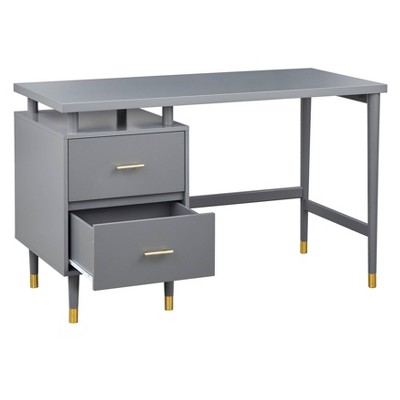 Margo Desk Charcoal Gray - Buylateral : Target