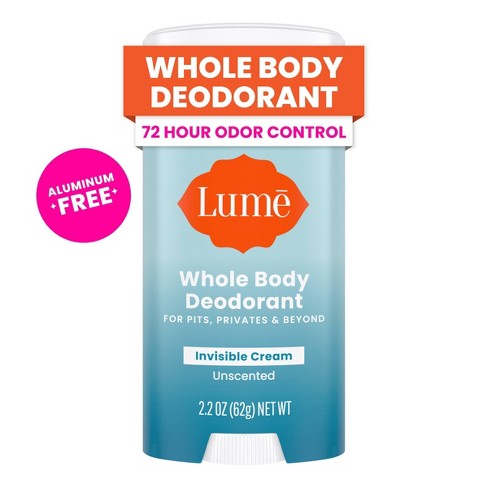 Lume Whole Body Women's Deodorant - Invisible Cream Stick - Aluminum ...