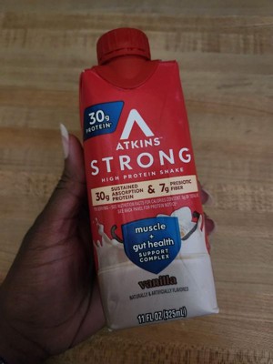 Atkins Strong 30g High Protein Shake - Vanilla - 44 Fl Oz/4pk : Target