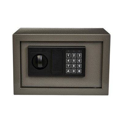 Digital Safe Box - Steel Lock Box With Keypad, 2 Manual Override Keys ...