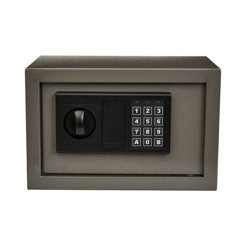 Digital Safe Box - Steel Lock Box With Keypad, 2 Manual Override Keys ...