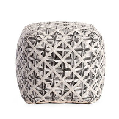 Black and white pouf target store