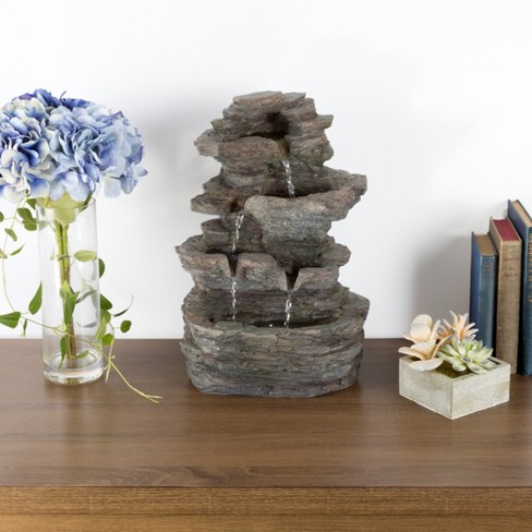 Nature Spring 4-tier Tabletop Water Fountain : Target