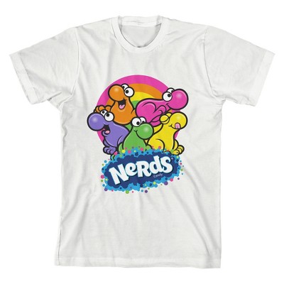 Nerds Colorful Character Rainbow Boy's White T-shirt-xl : Target