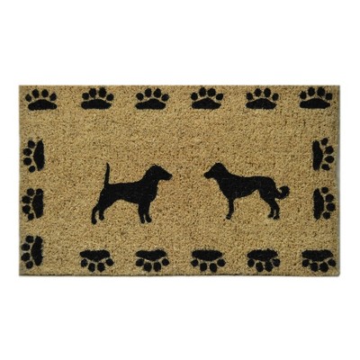 Imports Decor 30 X 18 Inch Dog With Paws Doormat : Target