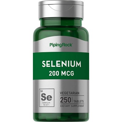 Piping Rock Selenium 200 Mcg | 250 Tablets : Target