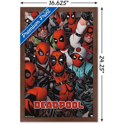 Trends International Marvel Comics Deadpool - Faces Framed Wall Poster ...