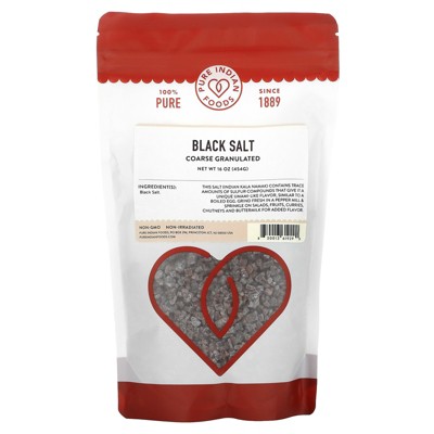 Pure Indian Foods Black Salt, Coarse Granulated, 16 Oz (454 G) : Target