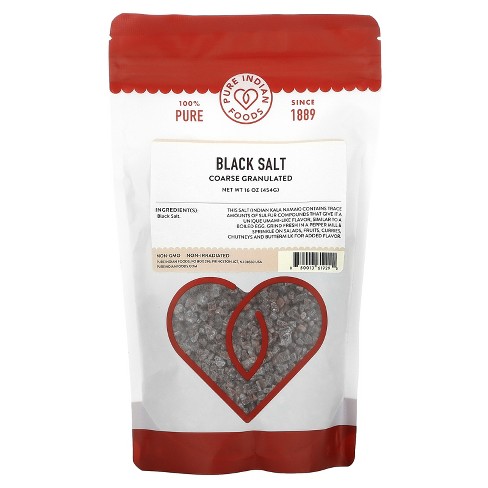 Pure Indian Foods Black Salt, Coarse Granulated, 16 Oz (454 G) : Target