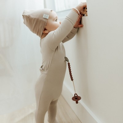 Beaded Pacifier Clip Holder For Baby Boys And Girls - Sage, 1 Pack : Target