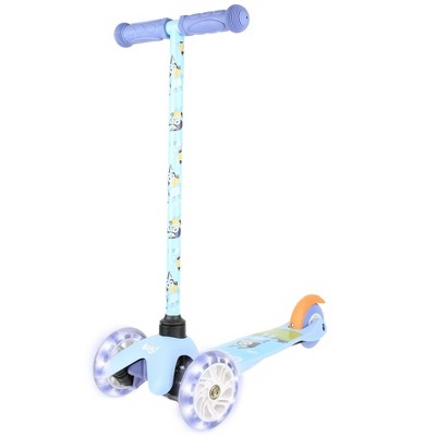 Bluey Self Balancing Kick Scooter With Light Up Wheels - 3 Wheel ...